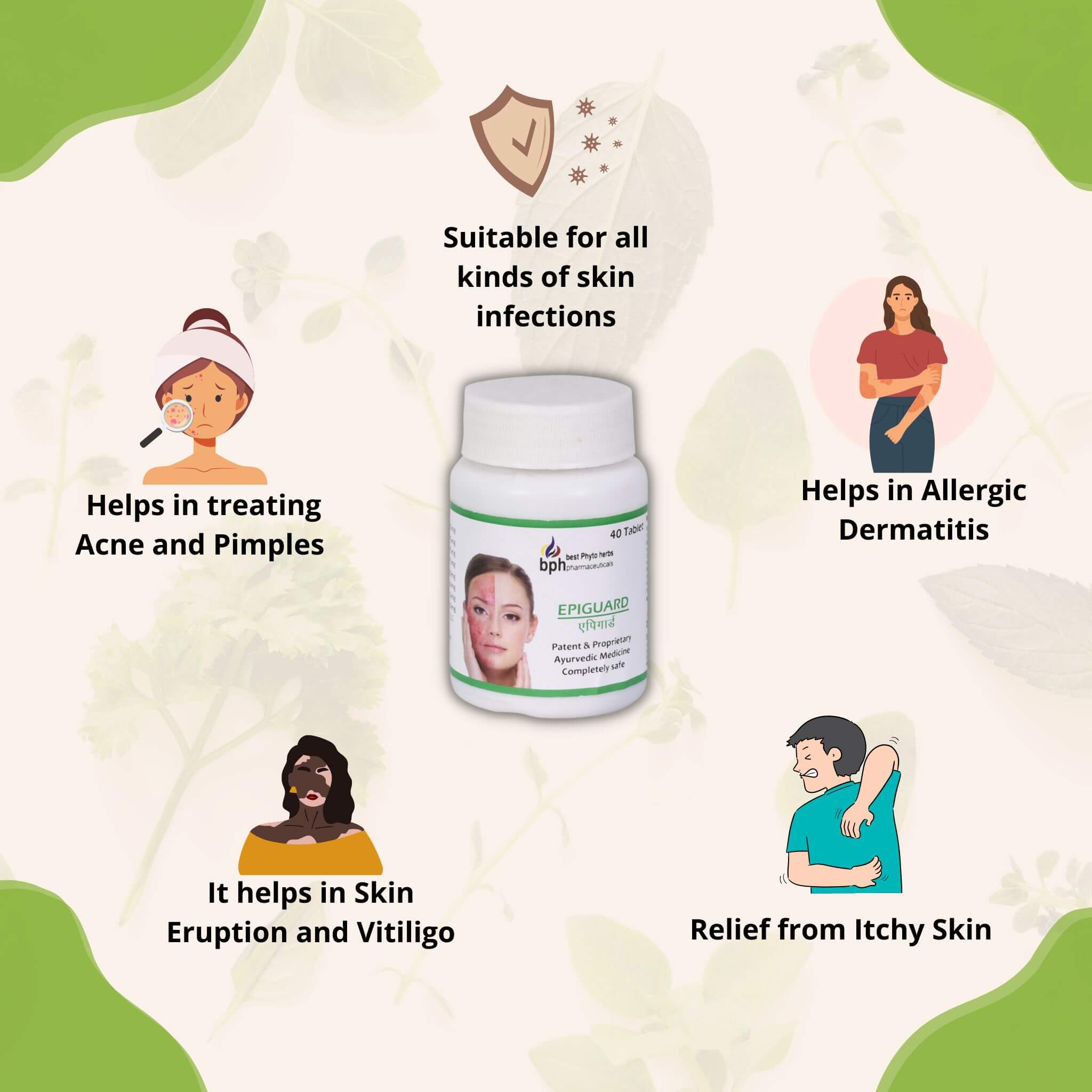 SN Herbals Epiguard Tablets - 40 Tab. - Swadesii