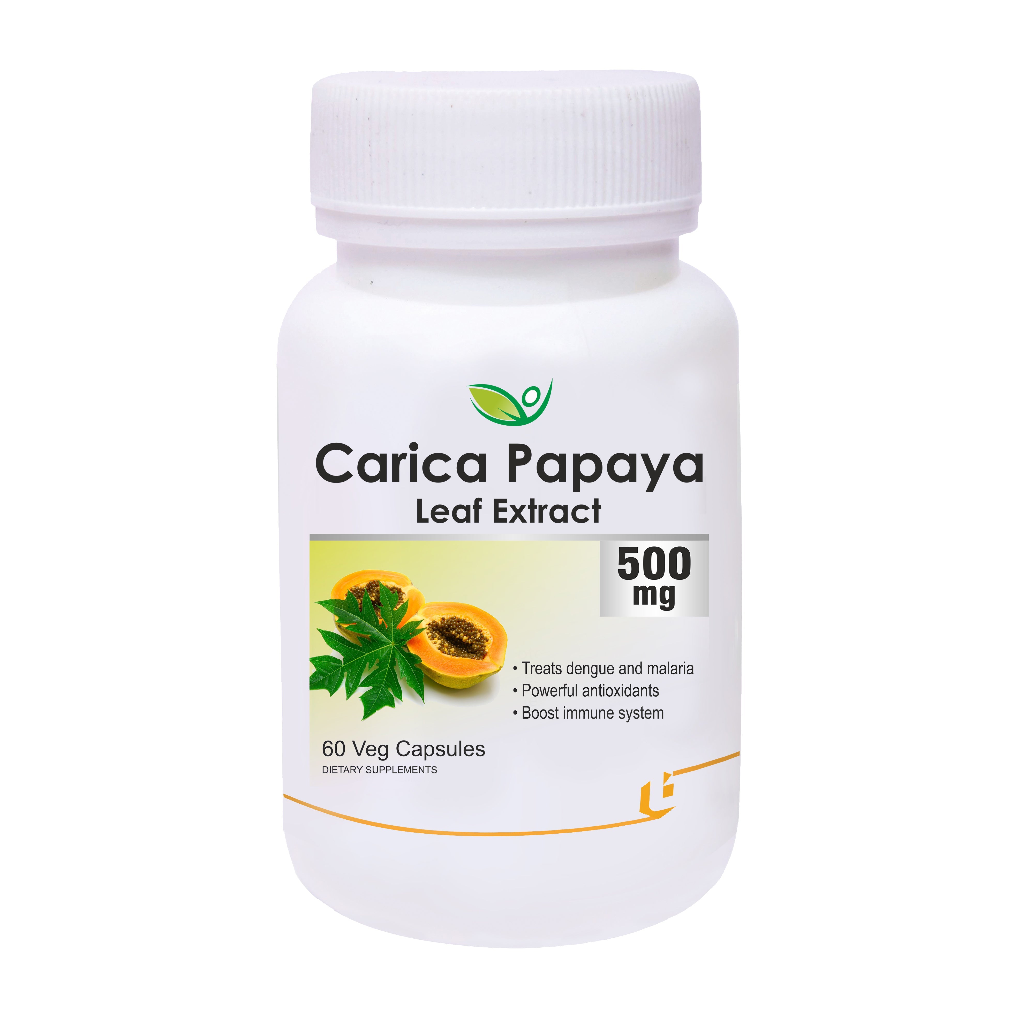 Biotrex Carica Papaya 500mg - 60 tabs - Swadesii