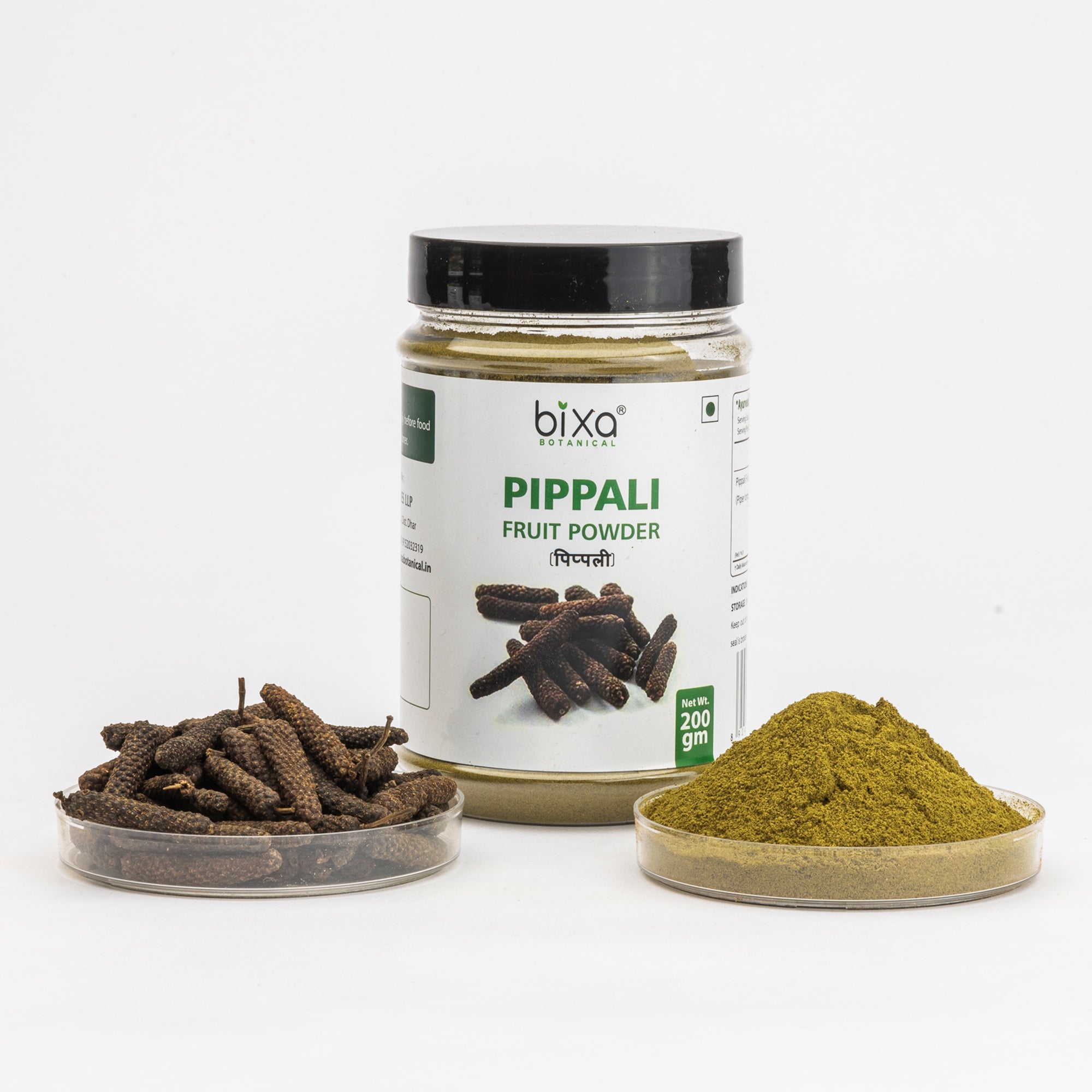 Bixa Botanical Pippali mool Powder Piper longum - Swadesii
