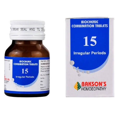 Bakson's Homeopathy Biochemic Combination 15 Tablets - Swadesii