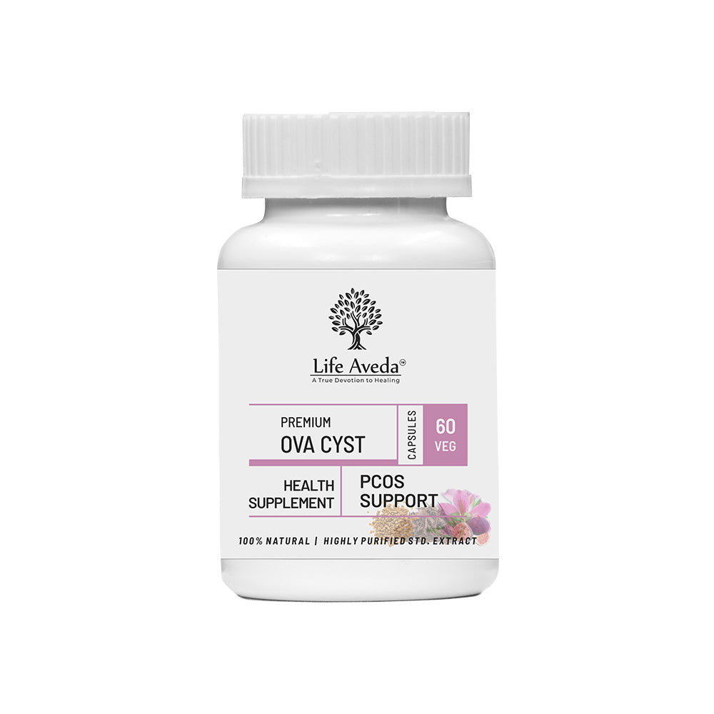 Life Aveda Premium Ova Cyst - 60 Capsules - Swadesii