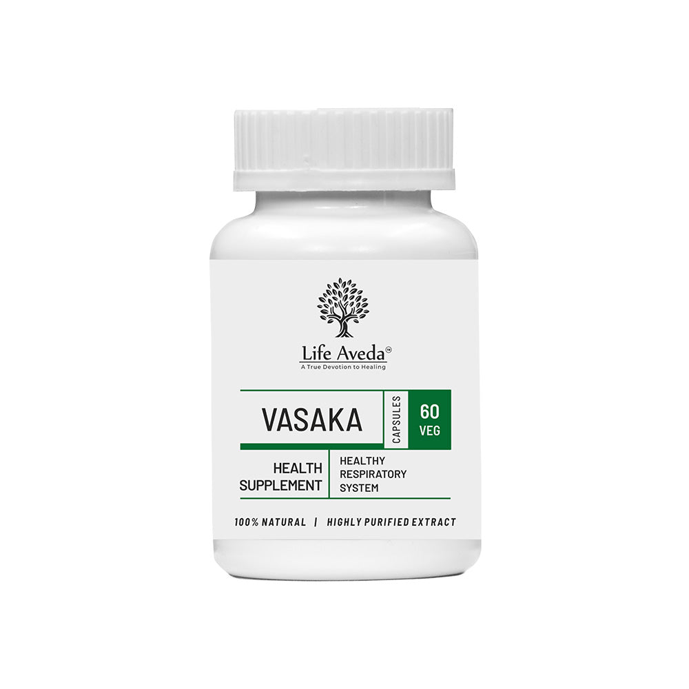 Life Aveda Vasaka Capsules - 60 Capsules - Swadesii