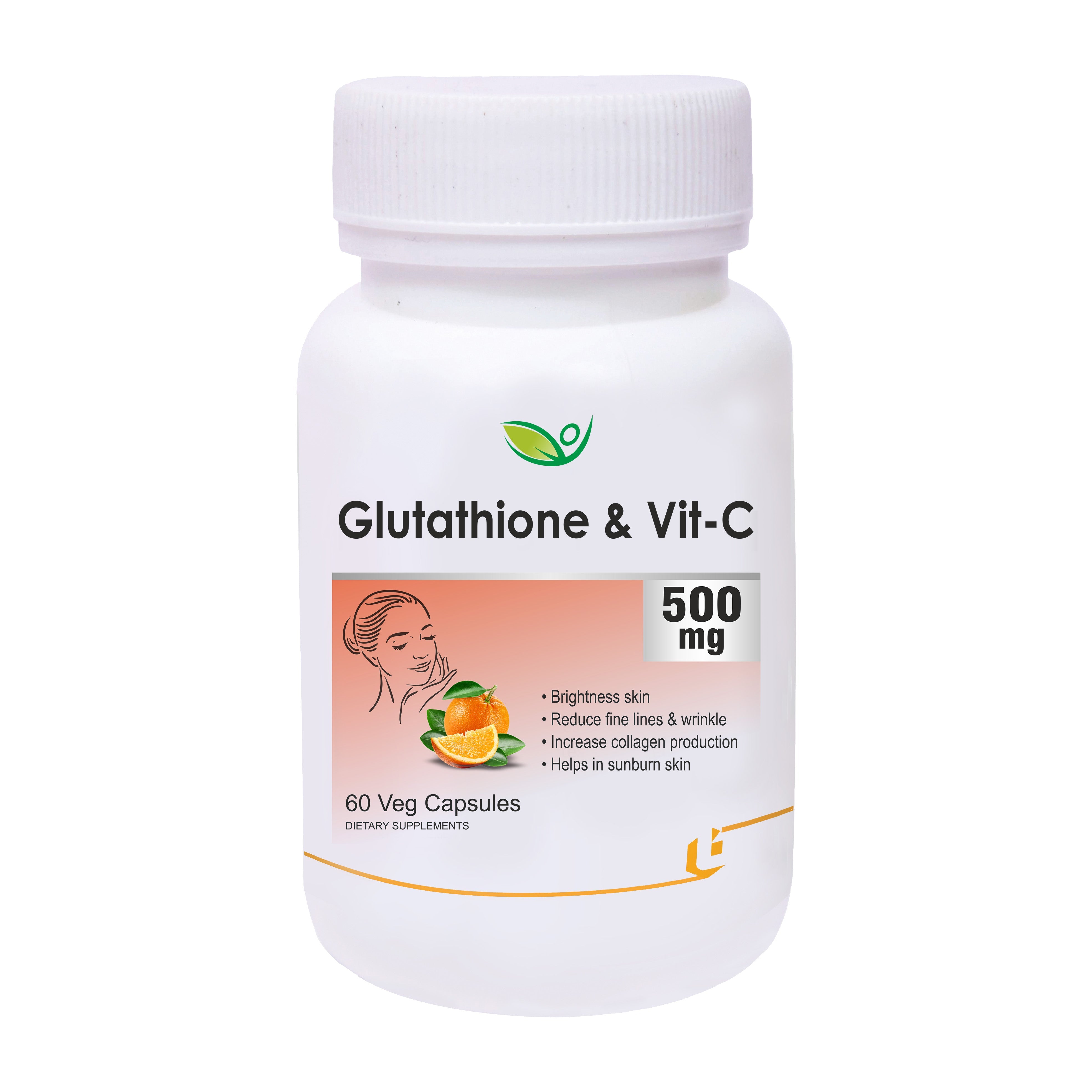 Biotrex Glutathione & Vit-C 500mg - 60 tabs - Swadesii
