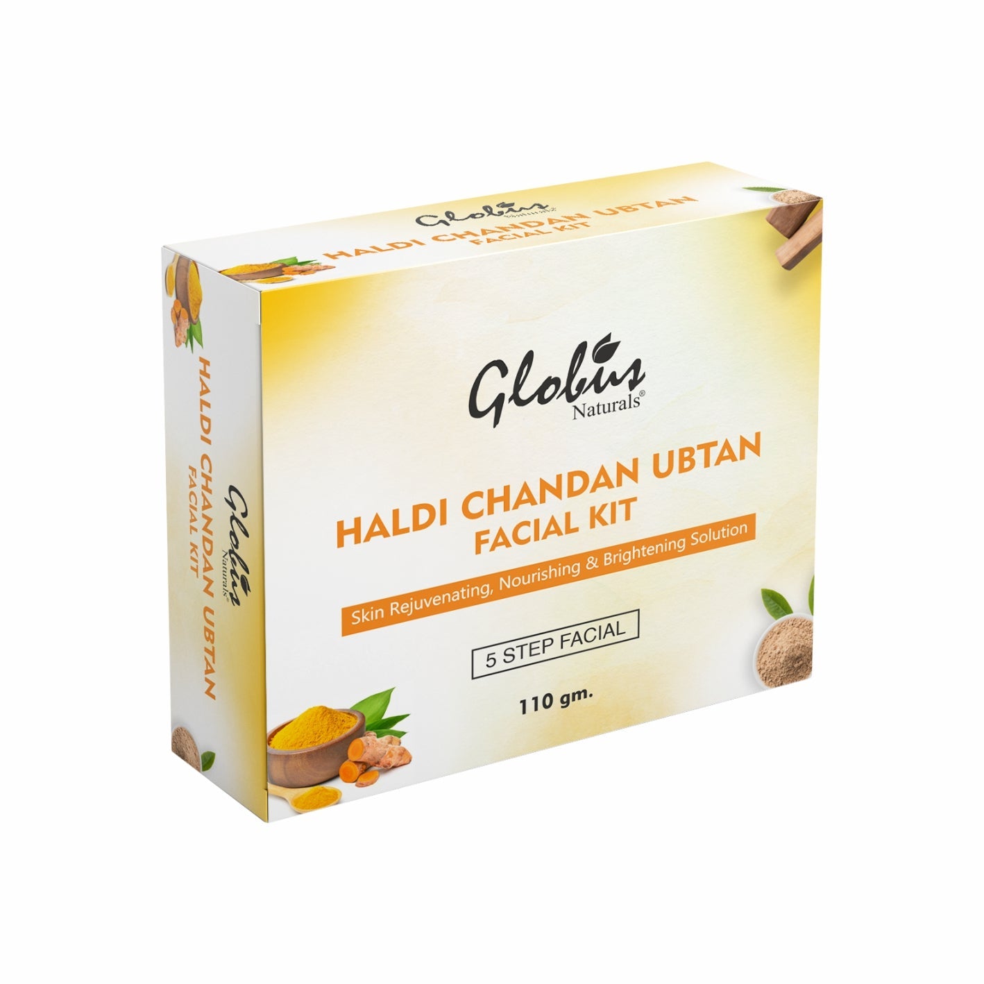 Globus Naturals Haldi Chandan Ubtan Brightening Lightening Facial Kit ...