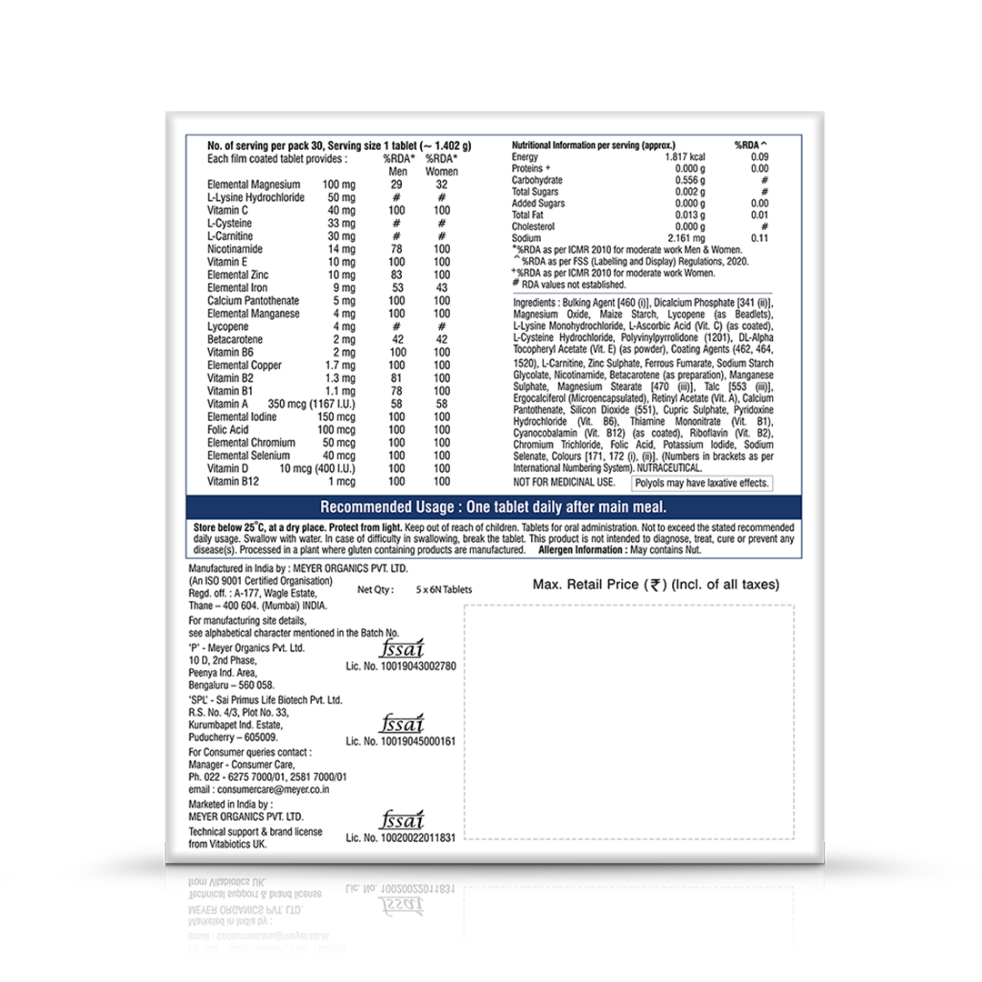 Vitabiotics Immunace Forte - 30 tabs - Swadesii