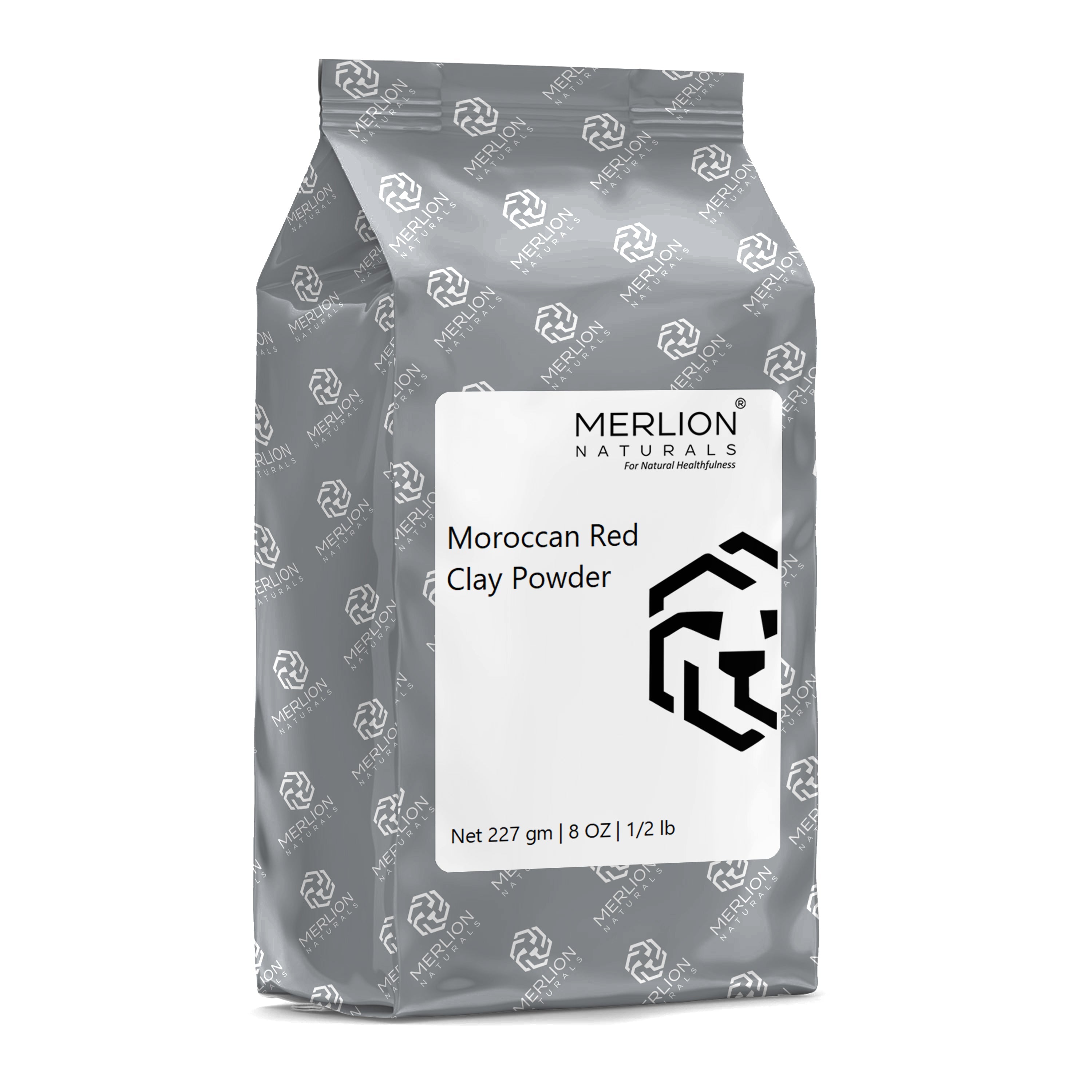 Merlion Naturals Moroccan Red Clay Rhassoul Clay - 227 gms - Swadesii