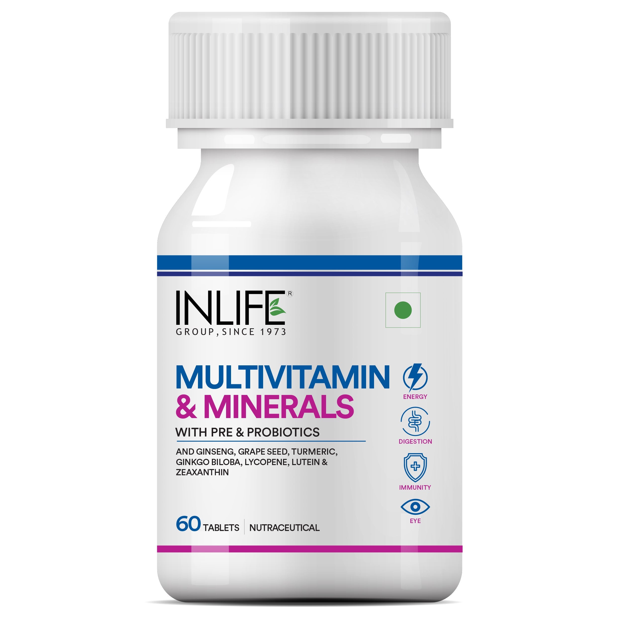 INLIFE Multivitamin & Minerals Supplement - 60 tabs - Swadesii