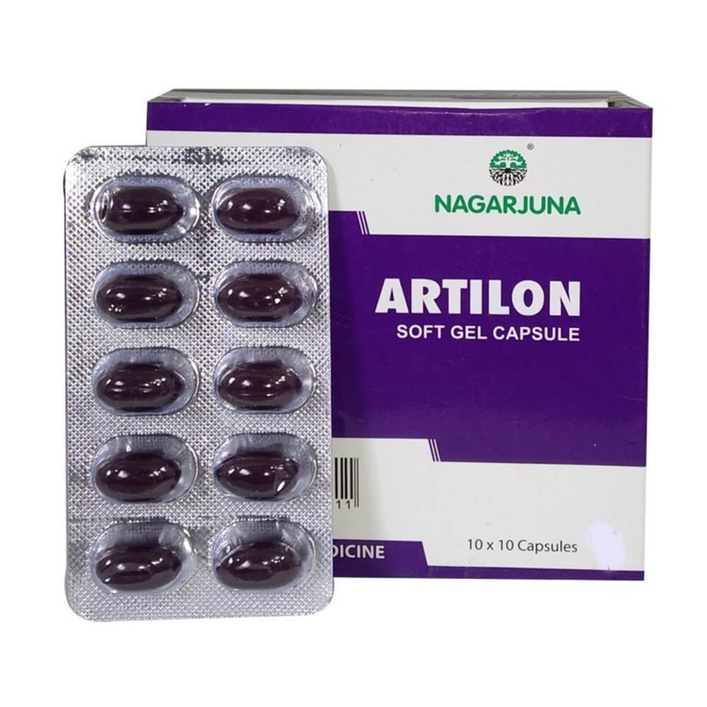 Nagarjuna Ayurveda Artilon Softgel Capsules - 100 tabs - Swadesii