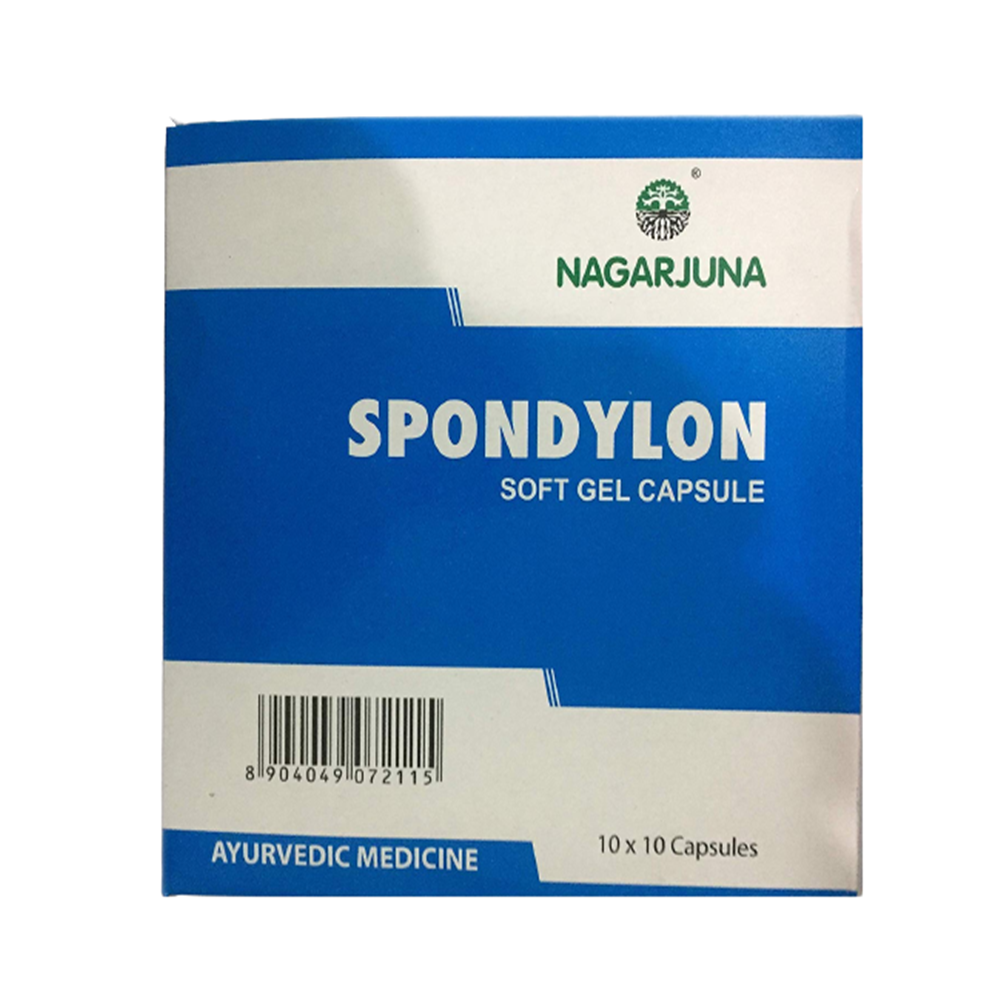 Nagarjuna Ayurveda Spondylon Capsules - 100 Tabs - Swadesii