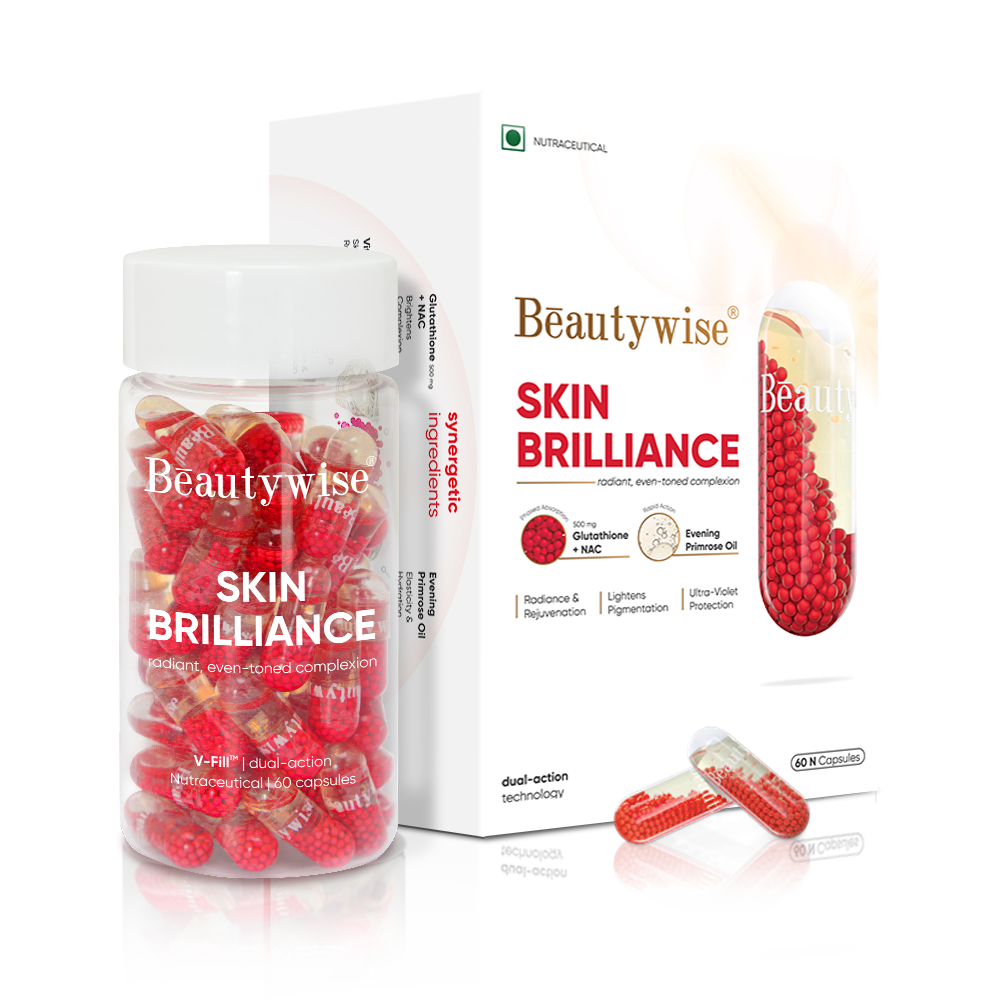 Beautywise Skin Brilliance 500mg Glutathione in EPO - 60 tabs - Swadesii