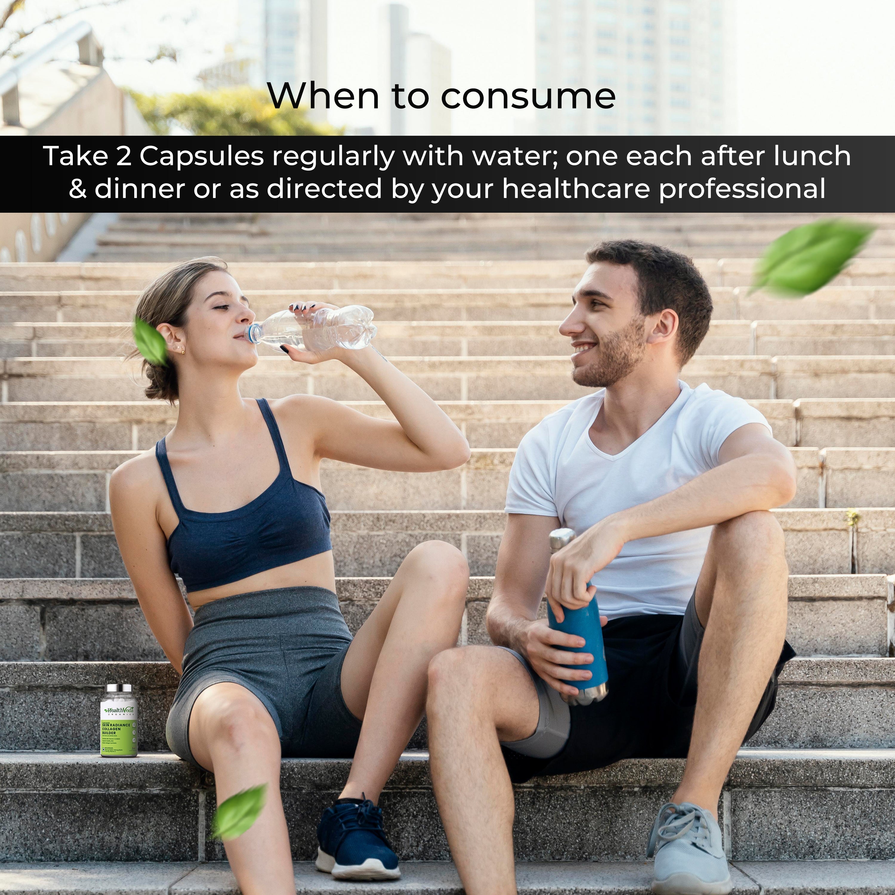 Health Veda Organics Skin Radiance Collagen Builder 800mg - 60 tabs ...