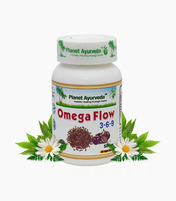 Planet Ayurveda Omega Flow 3-6-9 Capsules - 60 tabs - Swadesii
