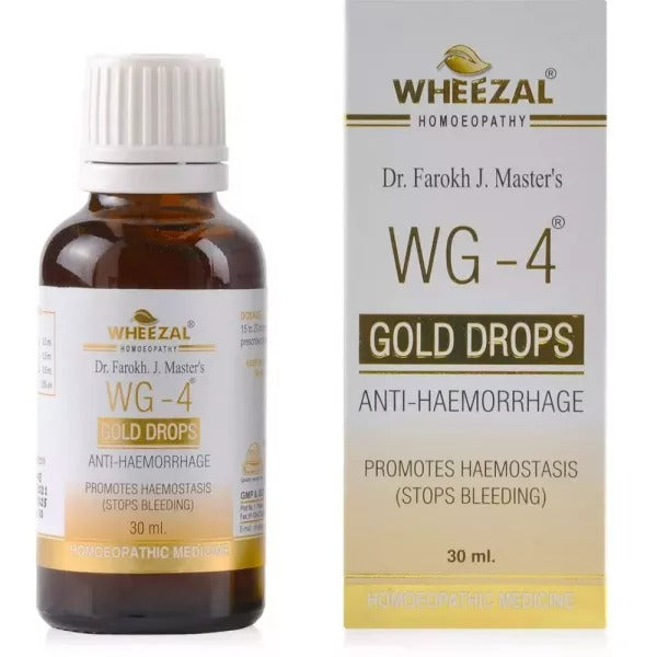 Wheezal Homeopathy WG-4 Gold Drops - Swadesii