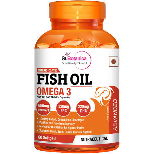 St.Botanica Fish Oil Omega 3 Capsules - Swadesii