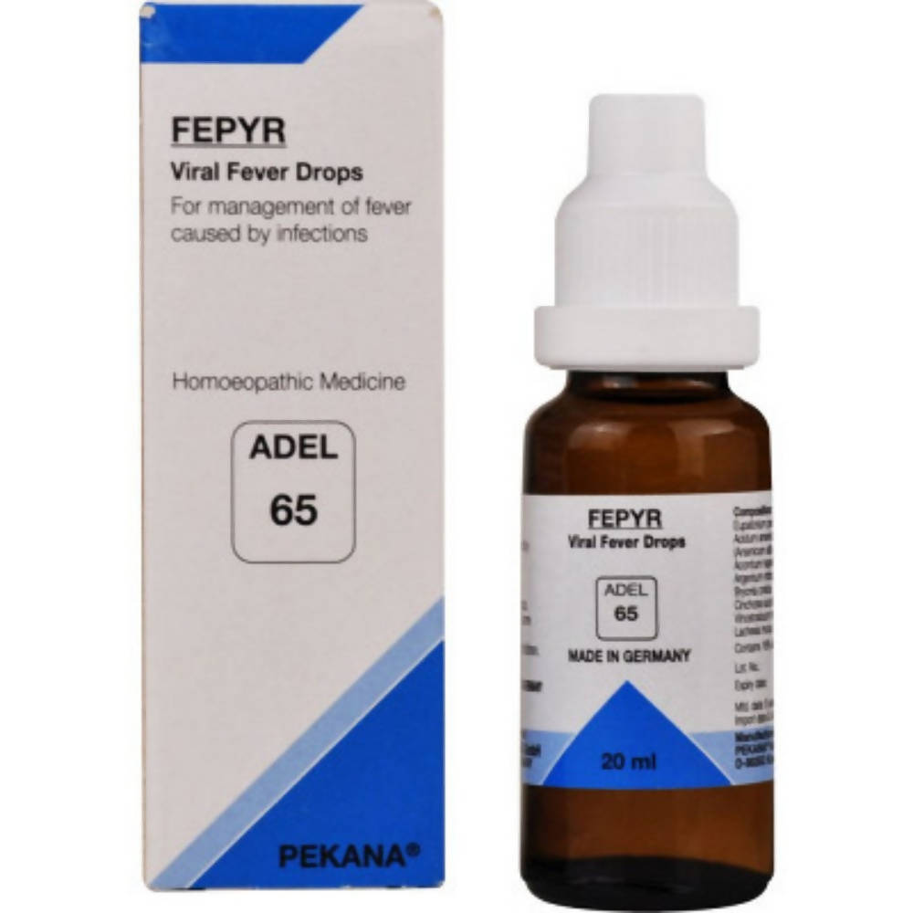 ADEL Homeopathy 65 Fepyr Drops - 20ml - Swadesii